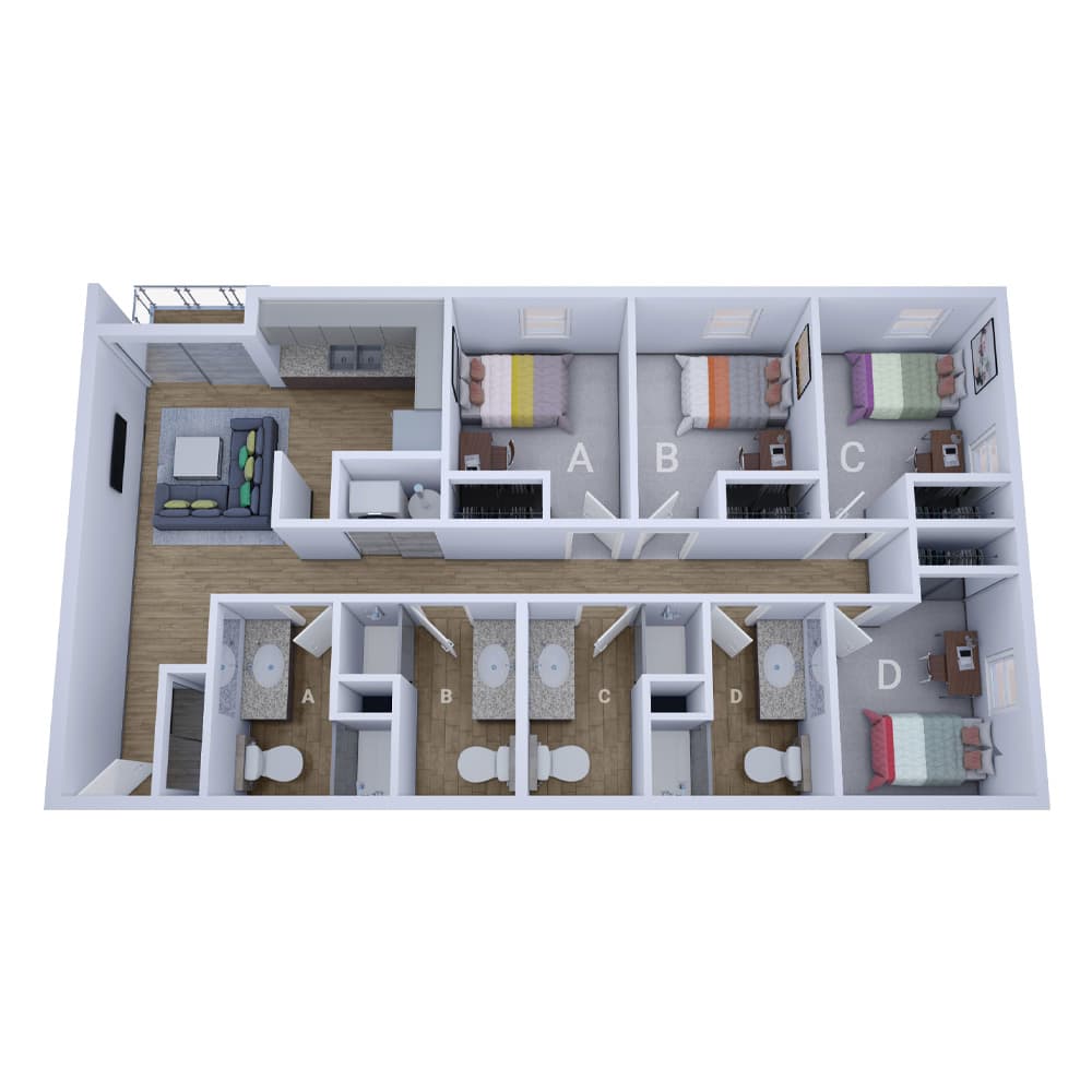 Rowe's Spacious 4-Bedroom Apartments | Live Near FSU